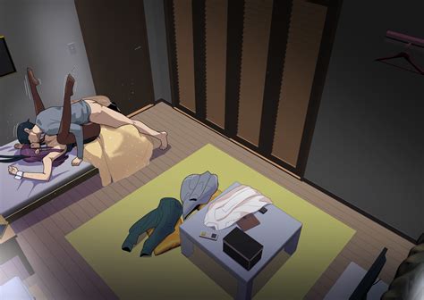 Greco Roman Spiral Brain Original Highres 1girl Animal Ears Bed