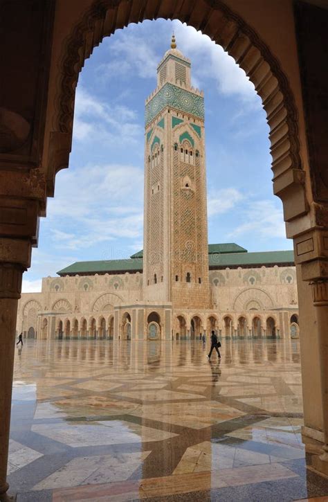 Moschee Hassan Ii In Casablanca Stockfoto Bild Von Casablanca