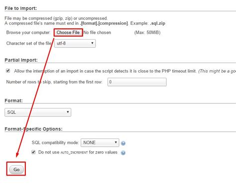 T Ng Gi I H N Upload Import Phpmyadmin Directadmin Th N O