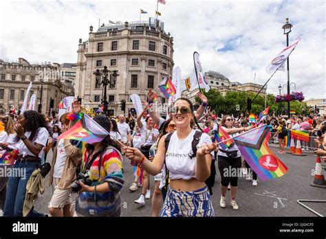 Scenes Of The Independent Marching In The Pride In London Parade 2022