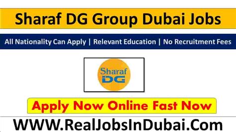 Sharaf Dg Hiring Staff In Dubai Uae Realjobs