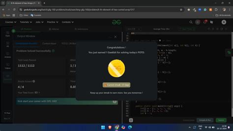 anushka maurya on linkedin geeksforgeeks potd dsa codingjourney problemsolving day23 gfg160…