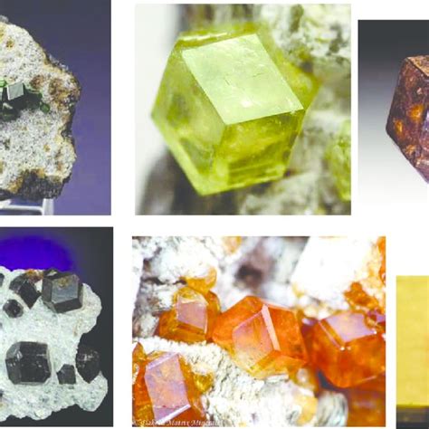 crystal chemical formulas of selected natural garnet solid solutions