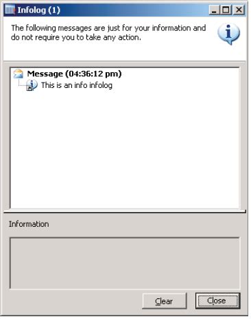 Microsoft Dynamics AX Infolog