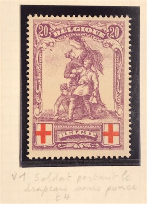 Belgium 1914 Statue De Merode 20c20c Violet Catawiki