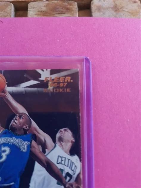 STEPHON MARBURY ROOKIE Card Minnesota Timberwolves Carte Nba Fleer 1996