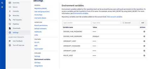 Desplegando En Openshift Desde Bitbucket Pipelines