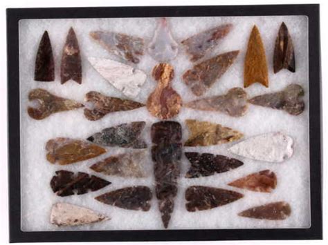 Cherokee Indian Spearhead And Arrowhead Artifacts