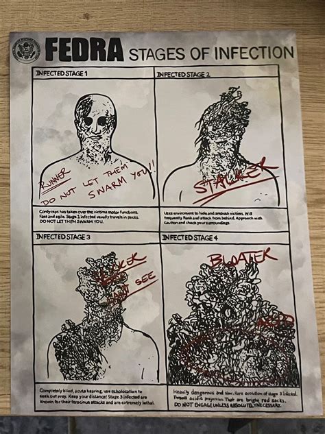 The Last Of Us Stages Of Infection Etsy Canada