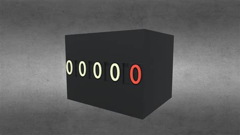 Odometer For Classic Cars Animated Buy Royalty Free 3d Model By