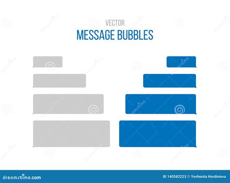Message Bubbles Vector Icons For Chat Vector Message Bubbles Design