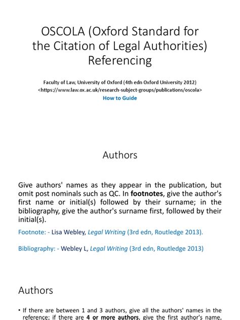 Oscola Referencing Pdf Citation Bibliography