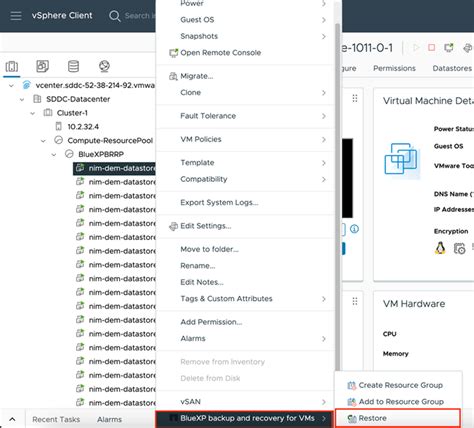 Protect Fsx For Ontap Datastores And Vms On Vmware Cloud Using Netapp Bluexp Backup And Recovery