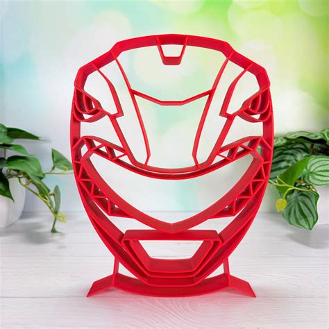 Mighty Morphin Power Ranger Helmet Sculpture Minimalist Line Art Pow