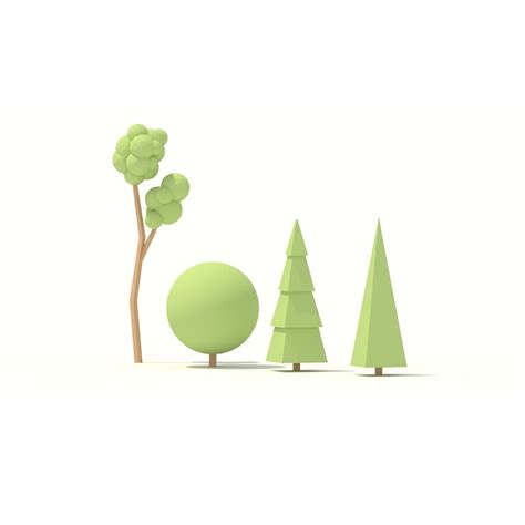 Blender Trees Low Poly Casesdase