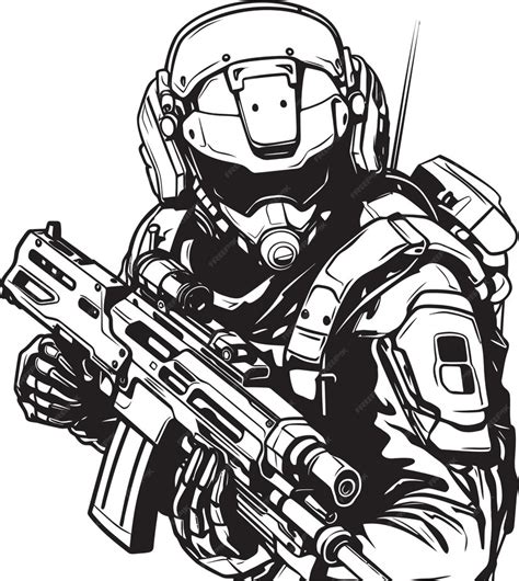 Tactical Technophile Iconic Vector Logo For Cyber Warriors Electric Exo