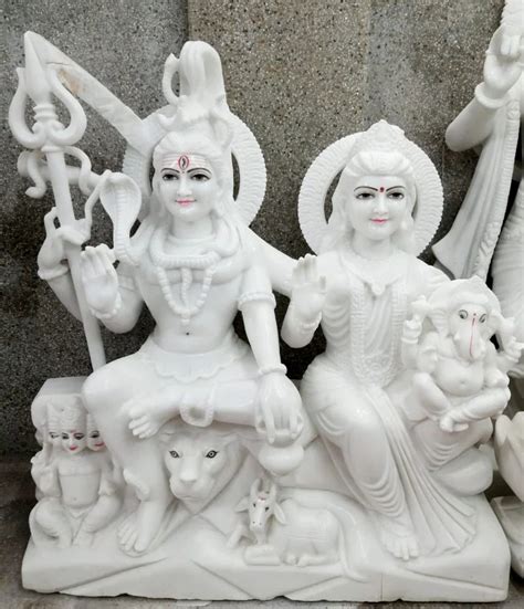 White Marble Shiv Parivar Statue Home At Rs 55000 In Alwar Id