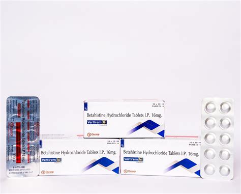Betahistine Hydrochloride Tablets Ip Mg Packaging Size Box At Rs Box In Chandigarh