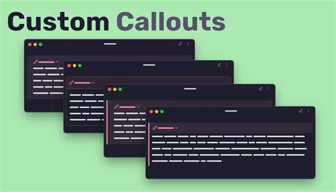 The Theme Comes With Many Custom Callout Styles Which Can Be Toggled