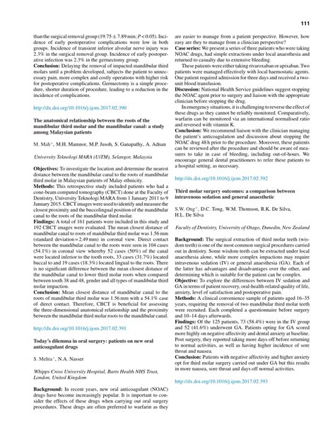 Pdf The Anatomical Relationship Between The Roots Of The Mandibular Third Molar And The