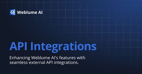 Api Integrations Weblume Ai