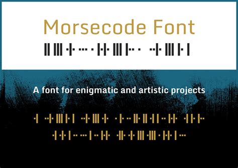 Morse Code Font For Graphic Design Logo Design Puzzles Etsy