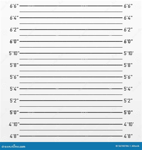 Police Lineup Or Mugshot Stock Vector Illustration Of Department