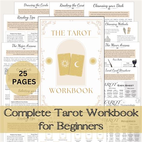 Libro De Trabajo De Tarot Guía Completa De Tarot Para Principiantes