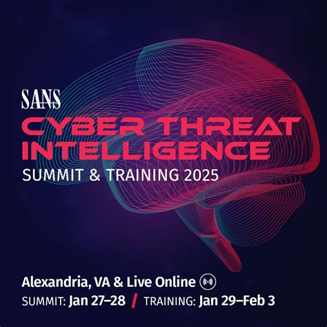 Sans Cyber Threat Intelligence Summit And Training 2025 Sans Institute