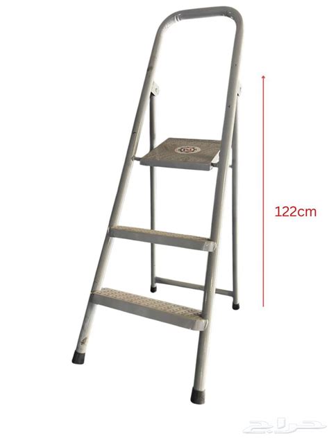 سلم حديد متين وسهل التخزين قابل للطي ومقاوم للانزلاق موقع حراج