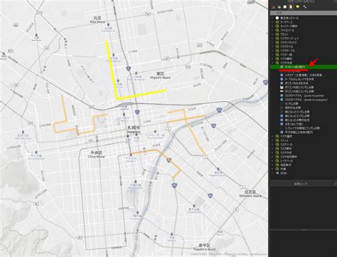 dayjournal QGIS ラインからオフセットライン作成 プロセッシング