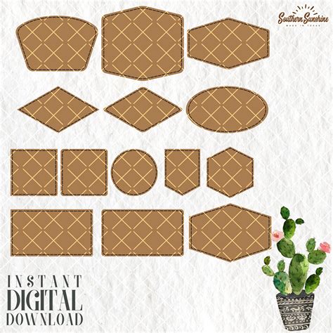 Leather Patch Template