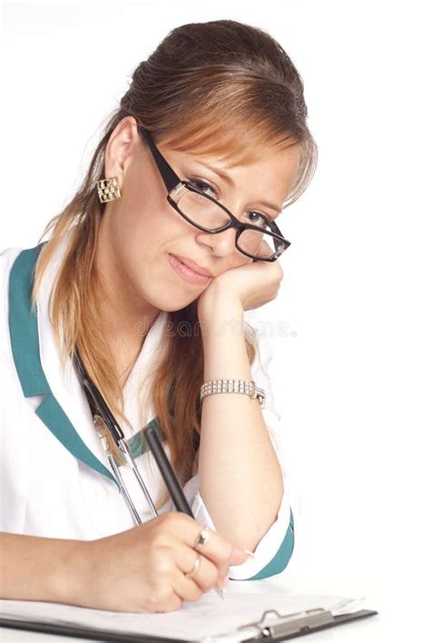 Cute Nurse Working Stock Image Image Of Practitioner 20429431