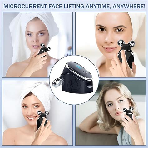 Microcurrent Face Massager Roller Skin Tightening And Rejuvenation Too