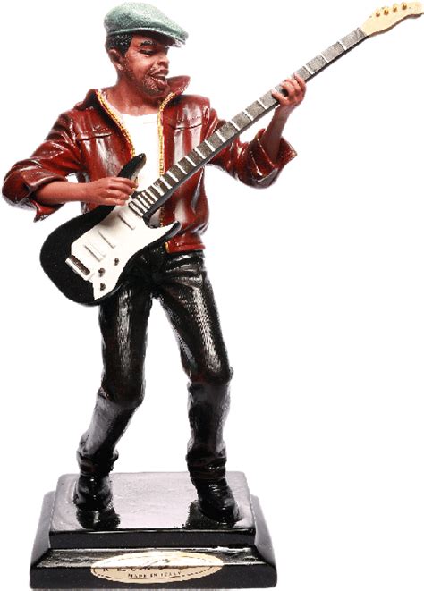 Download Guitarist Statuette Playing Music