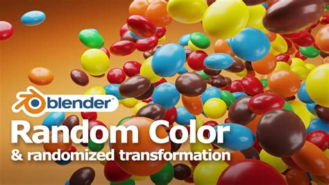 How To Make Random Color Shader And Randomize Transform In Blender Blender Blender Tutorial