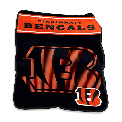 Logo Brands Cincinnati Bengals 60 In X 80 In Raschel Throw Academy