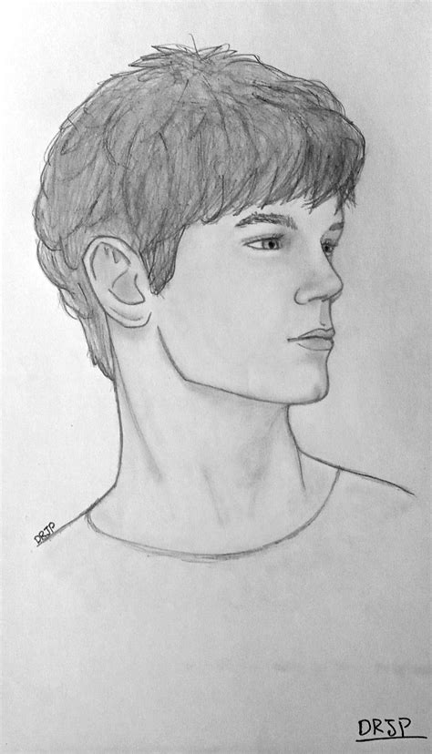 Dibujos De Hombres A Lapiz Faciles
