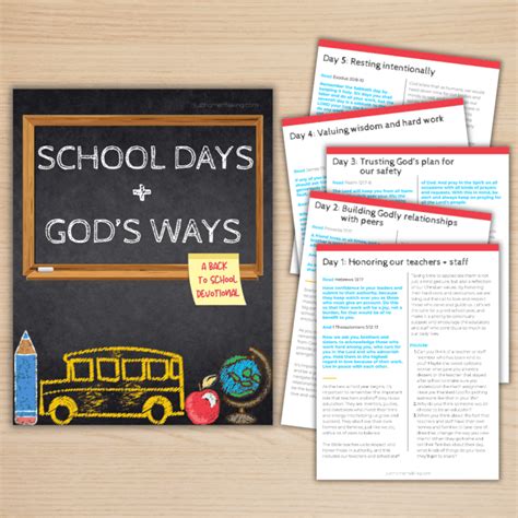 School Days Gods Ways A Back To School Devotional Just Homemaking