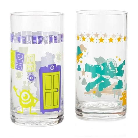 Disney Pixar Toy Story And Monsters Inc Drinking Glass Set