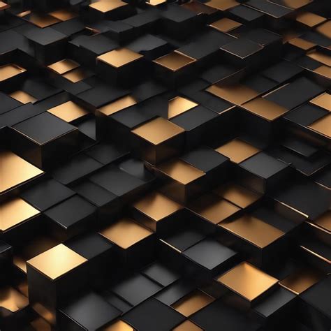 Premium Ai Image Abstract Black Geometric Background