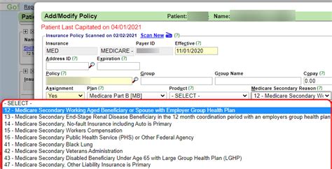 Medicare Secondary Payer Reason Msp