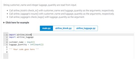 solved string customer name and integer luggage quantity are