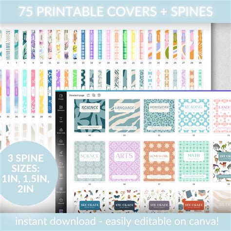 Custom Binder Spine Label Etsy