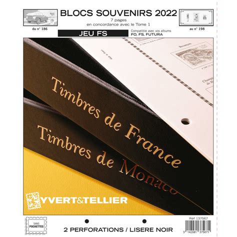 Jeux FS France Blocs Souvenirs 2022 Sans Pochettes Philantologie