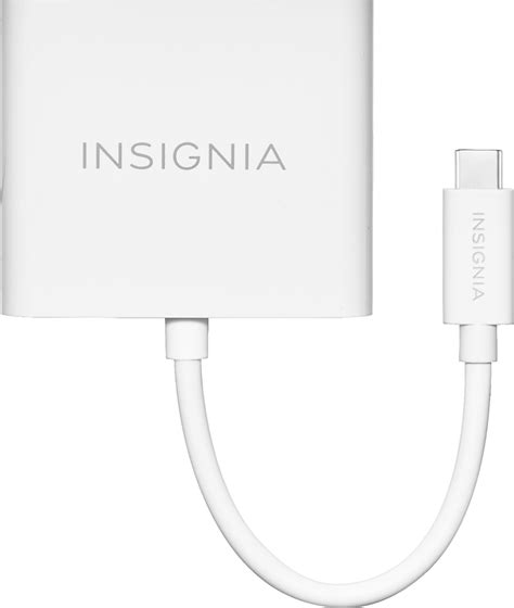 Insignia USB C To HDMI Multiport Adapter White NS PCACHM Best Buy