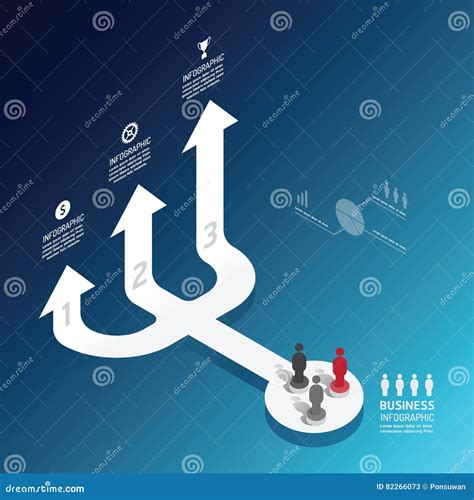 Business Data Process Chart Abstract Elements Of Graph Stock Vector