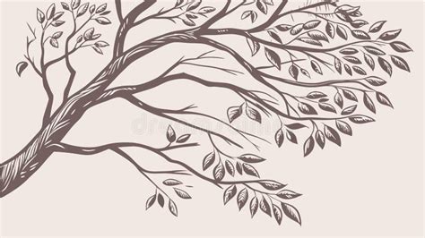 Stylized Weathered Tree Branch Texture And Detail Design Vector Design
