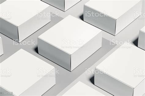 격리 된 흰 현실적인 골 판지 상자 흰색 바탕에 3d 렌더링입니다 고객에 대한 스톡 사진 및 기타 이미지 고객 공란 구매