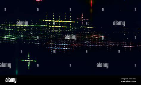 Abstract Background Photo With Colorful Lights Diffraction Grating Effect Representation Stock